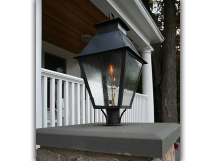56. Gas Lanterns on Poles and Columns - Gas Lanterns and Lights